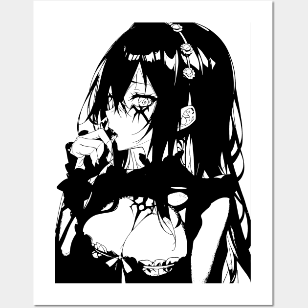 Portrait Of Emo Anime Girl Emo Girl Posters And Art Prints Teepublic